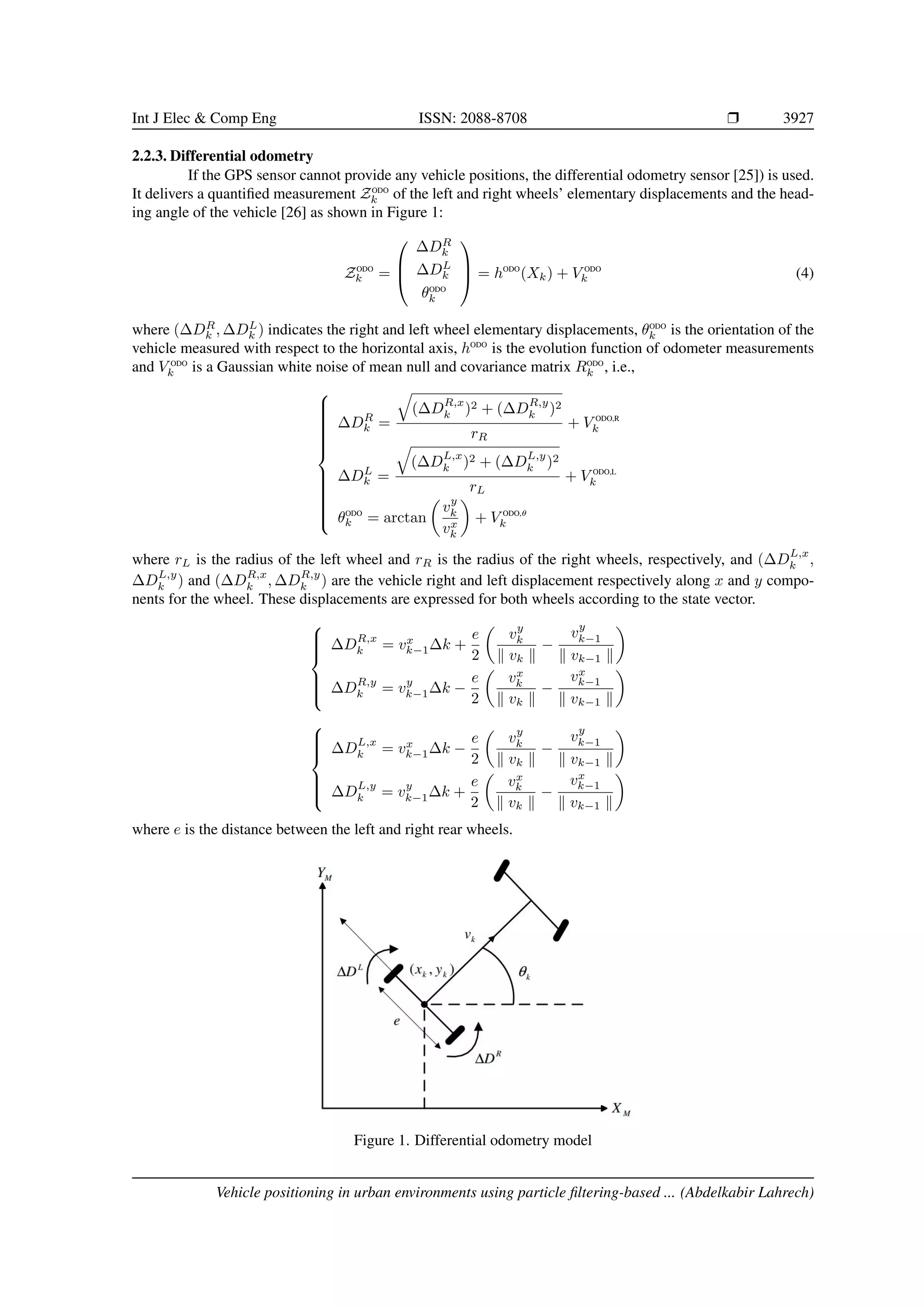 Vehicle Positioning In Urban Environments Using Particle Filtering Based Global Positioning