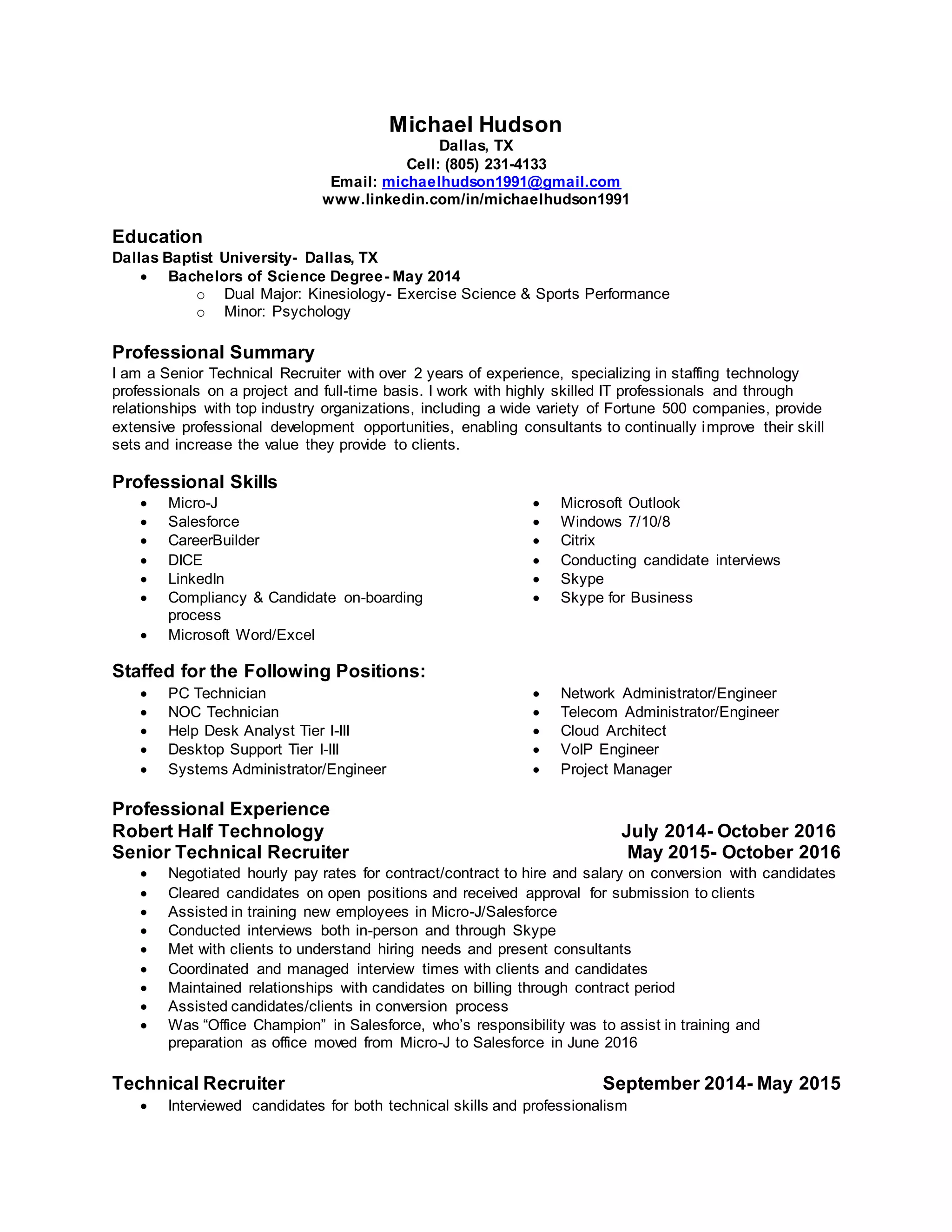 Michael Hudson Resume | PDF