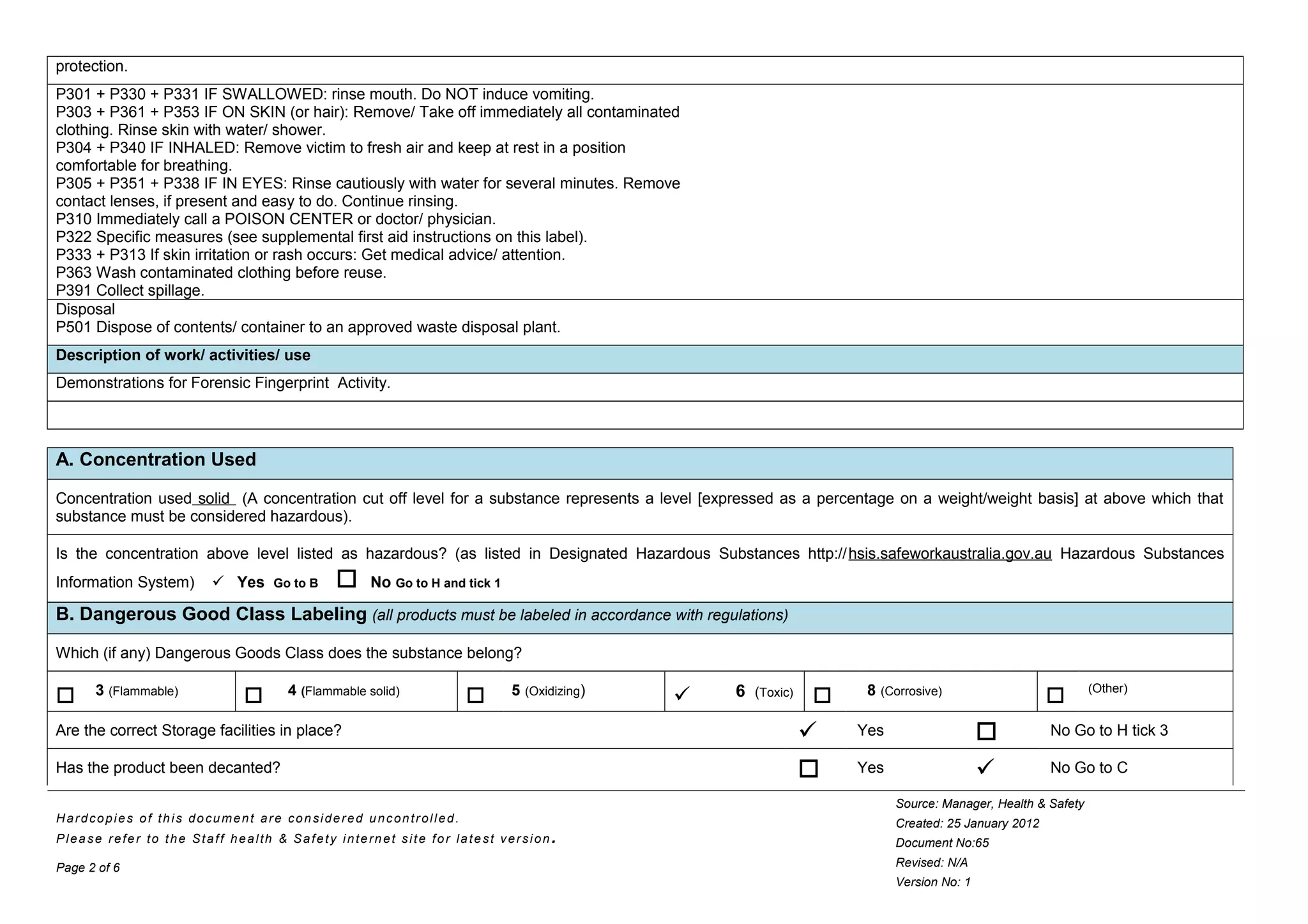 MSDS Iodine | DOC