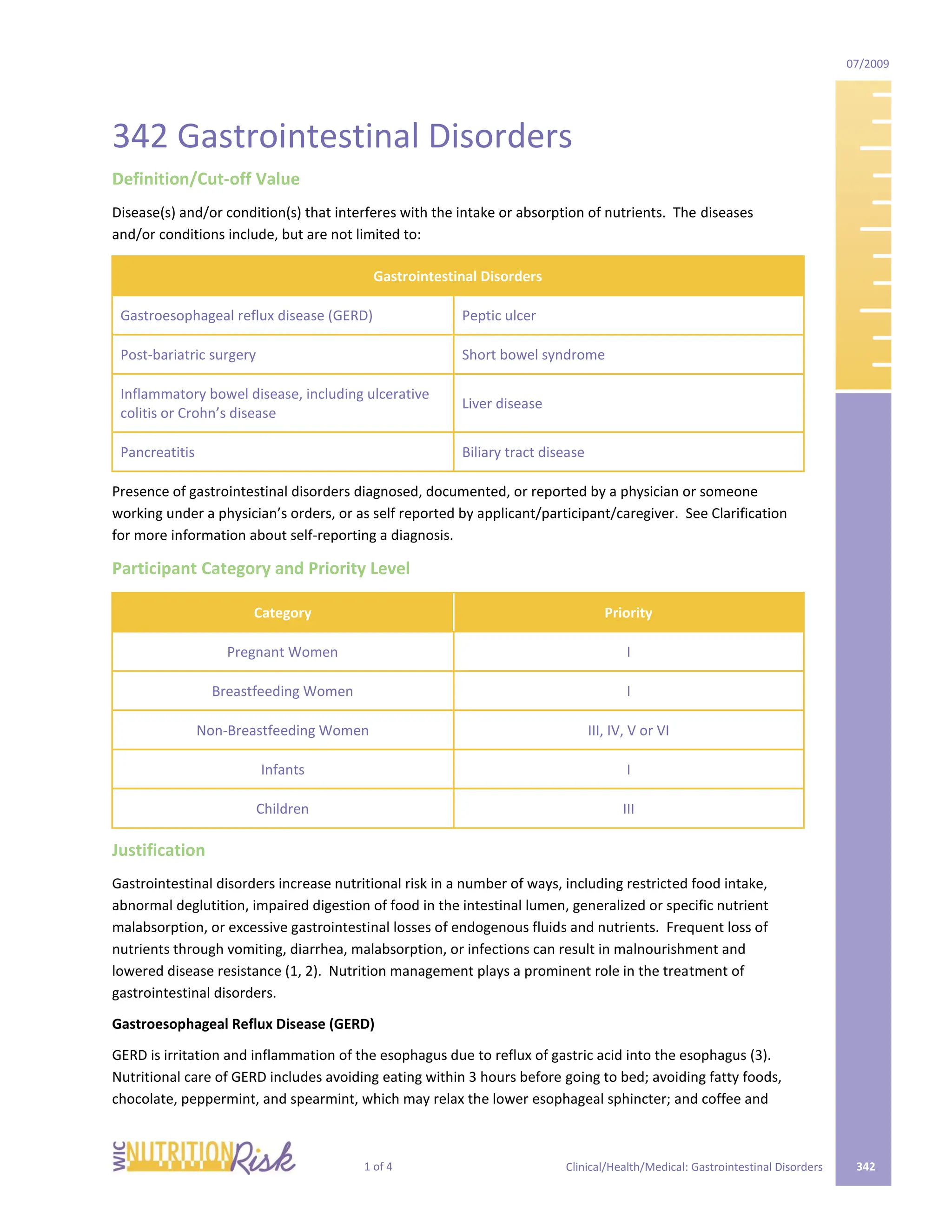 Main part of the Gastrointestinal Disorders | PDF