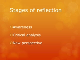 Reflective Learning | PPTX