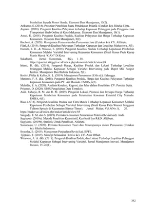 PENGARUH KUALITAS PRODUK DAN KUALITAS PELAYANAN TERHADAP KEPUTUSAN ...