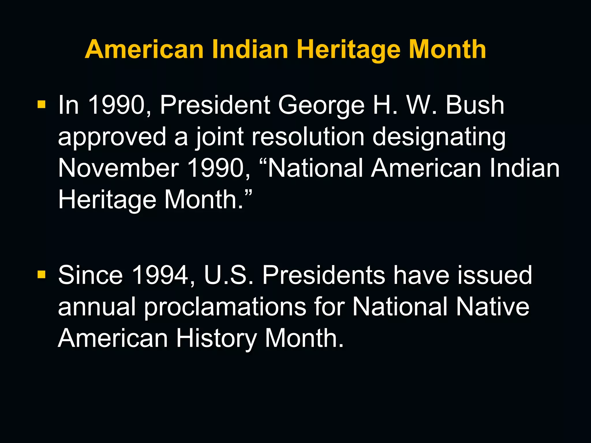 Native American Indian Month | PPTX