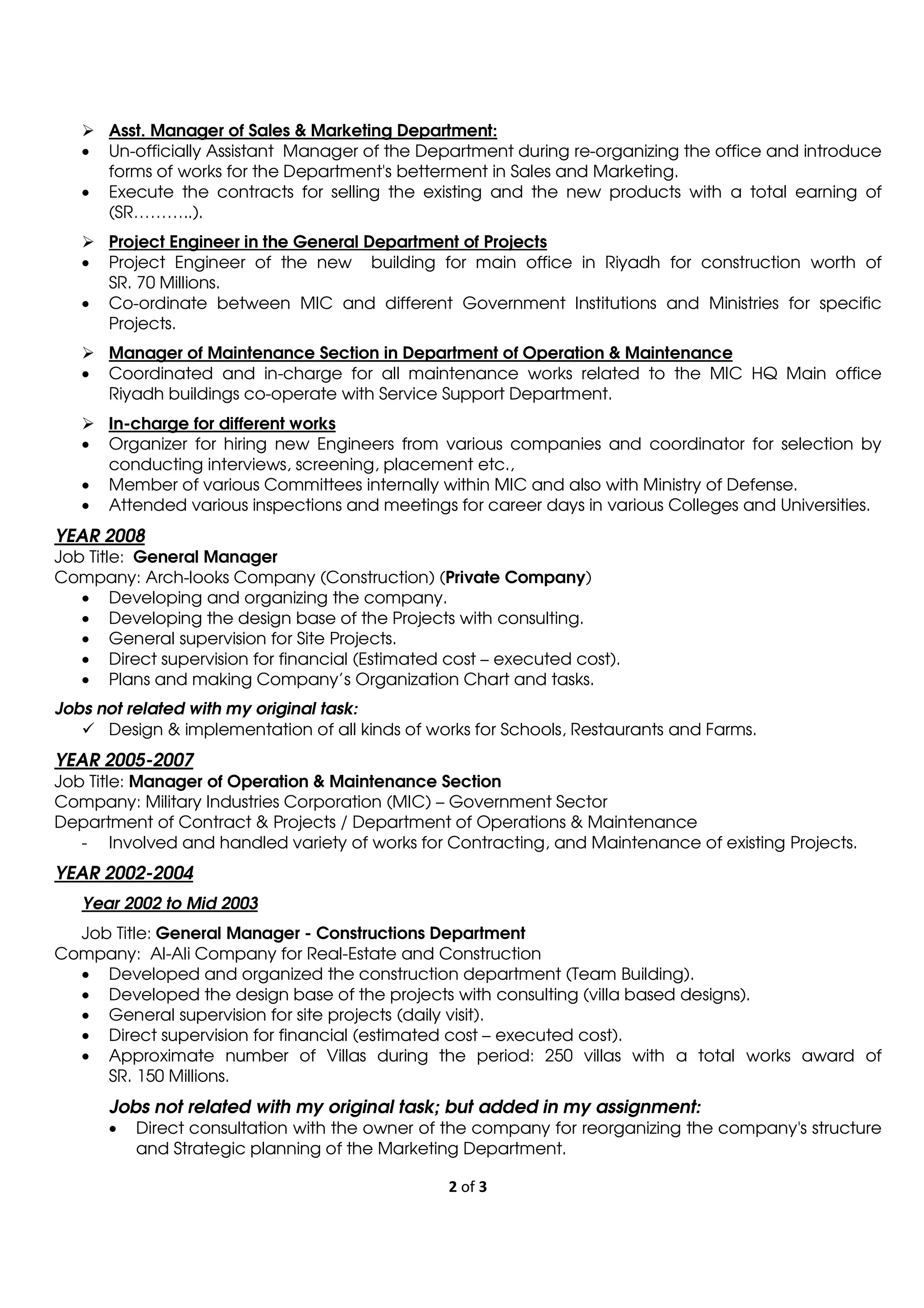 ENG. TARIQ CV.2 | PDF