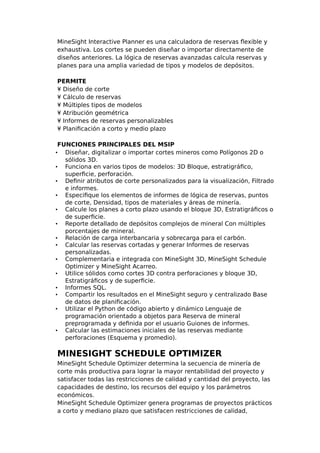 343959389 minesight-3d-recorte-informacion-autoguardado | PDF