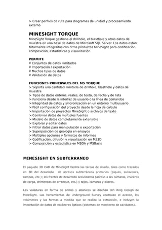 343959389 minesight-3d-recorte-informacion-autoguardado | PDF
