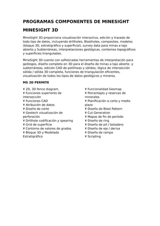 343959389 minesight-3d-recorte-informacion-autoguardado | PDF