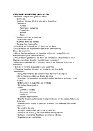 343959389 minesight-3d-recorte-informacion-autoguardado | PDF