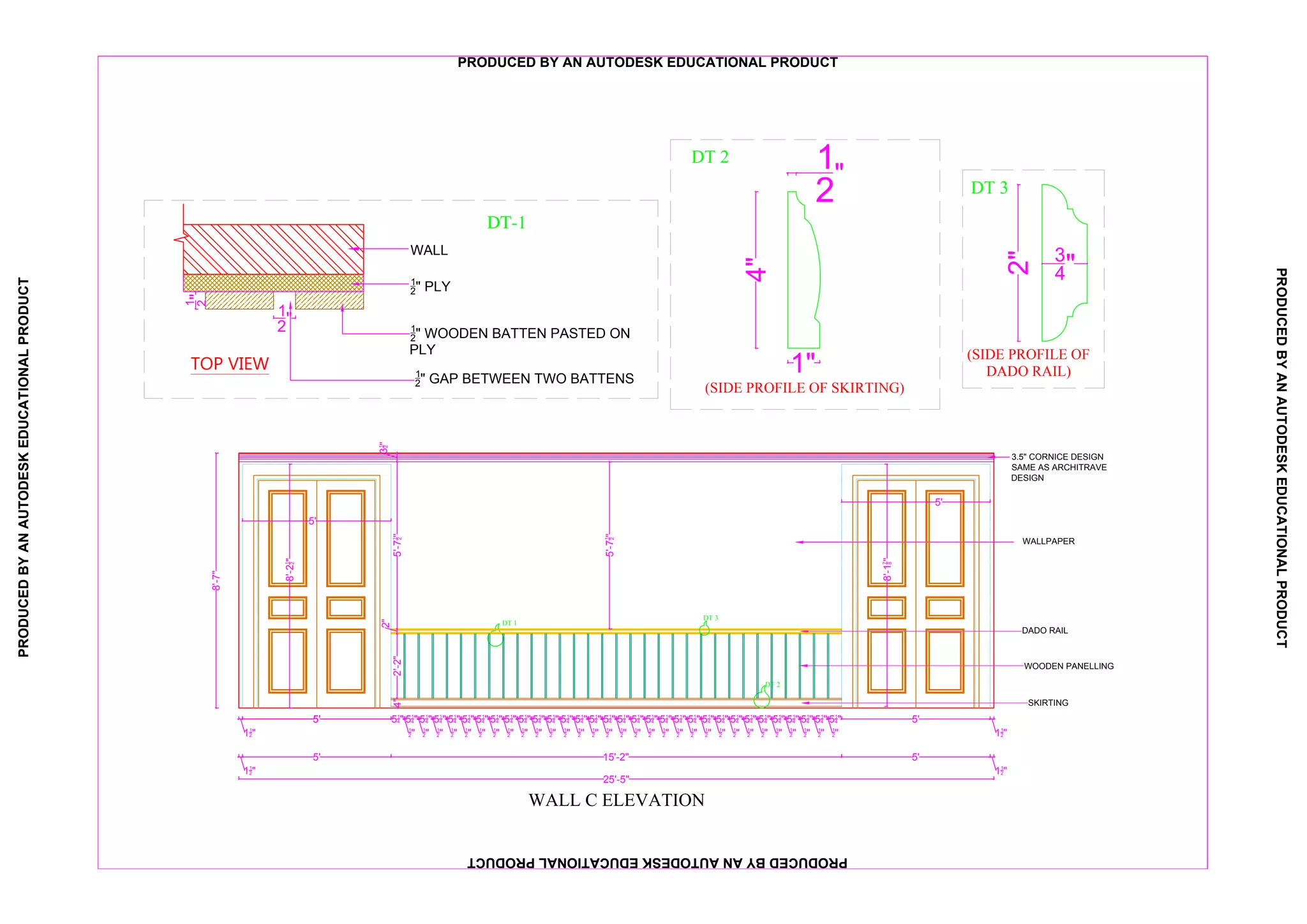 Dining wall elevation C | PDF