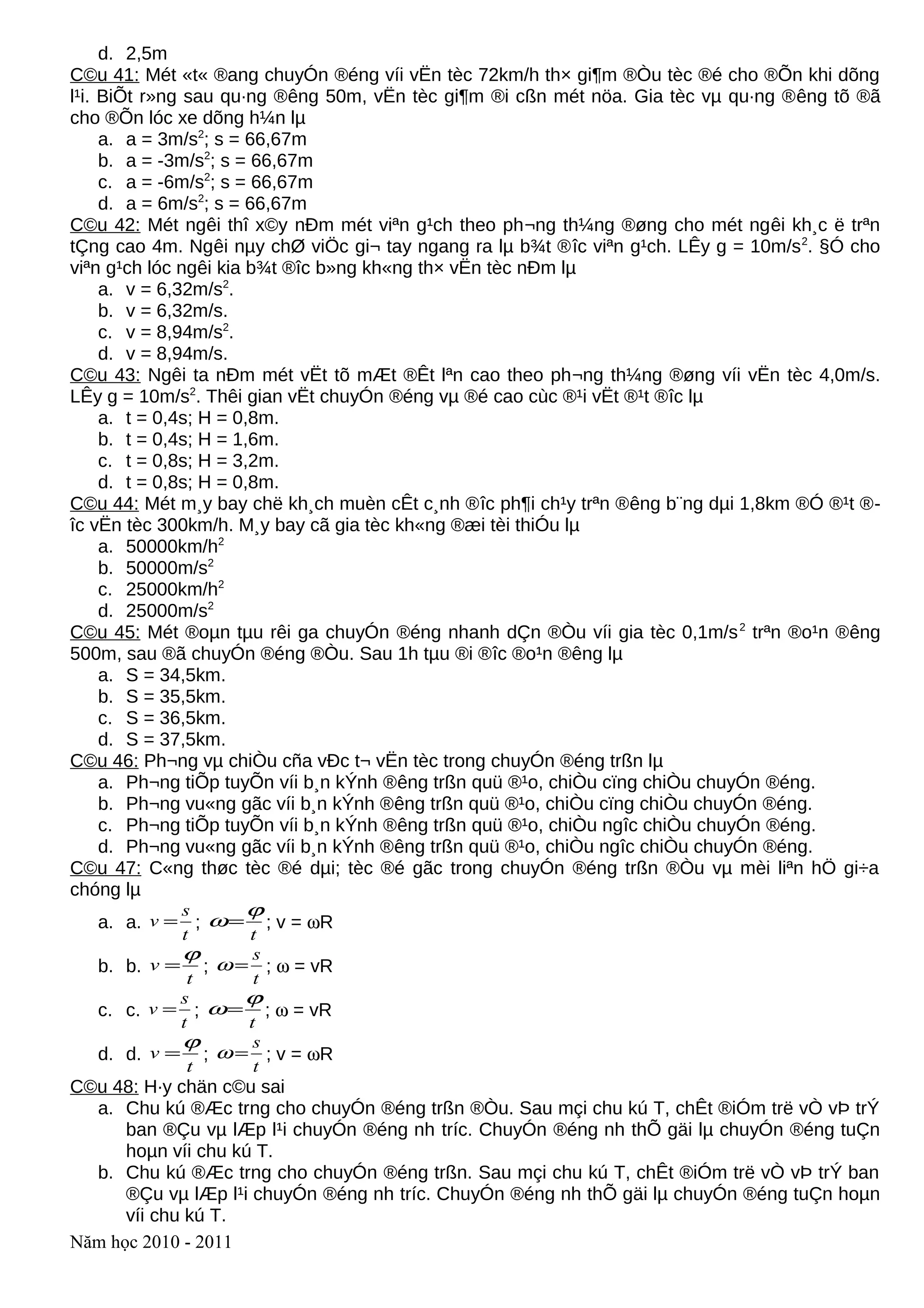 343 bai tap li 10 nc5689 | DOC