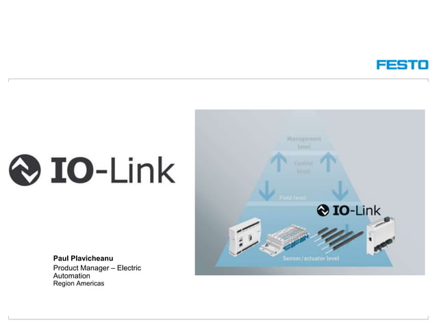 Festo IO-Link Presentation | PPTX | Internet of Things | Internet