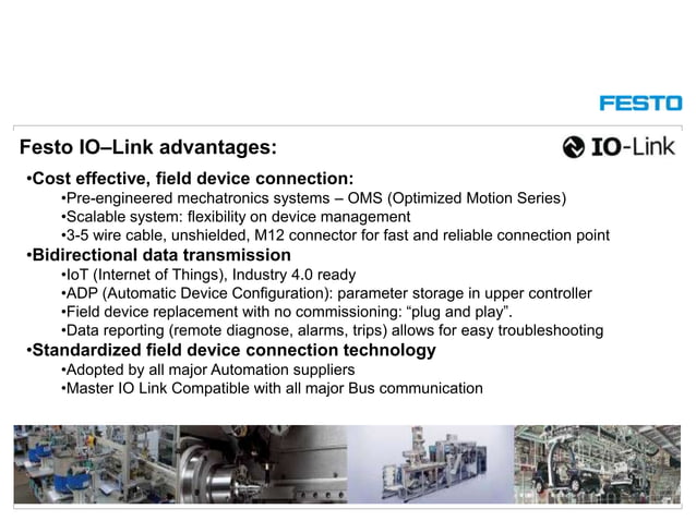 Festo IO-Link Presentation | PPTX | Internet of Things | Internet