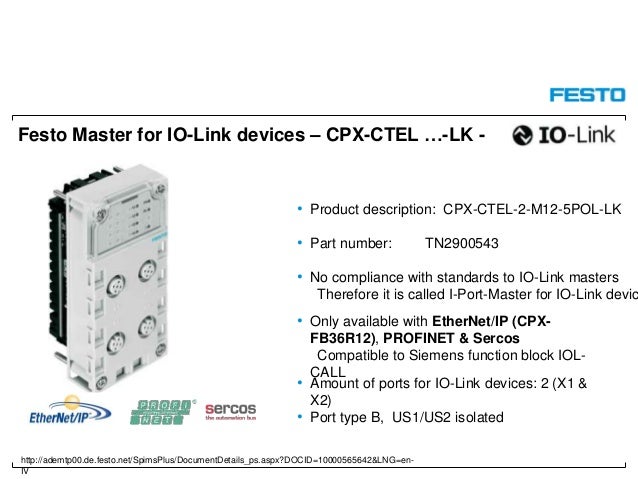 Festo IO-Link Presentation