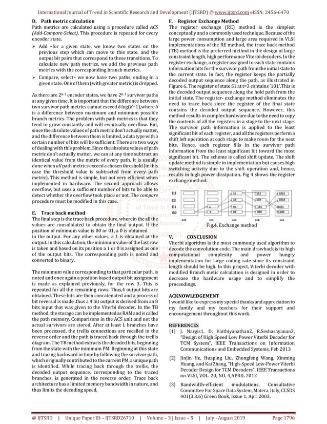 Viterbi Decoder Plain Sailing Design for TCM Decoders | PDF