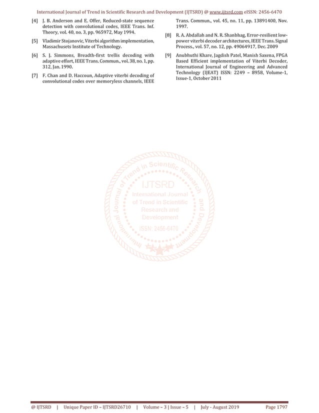 Viterbi Decoder Plain Sailing Design for TCM Decoders | PDF