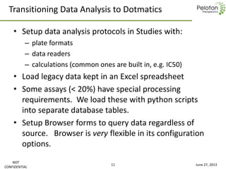 2013_06_27 Dotmatics UGM | PPTX