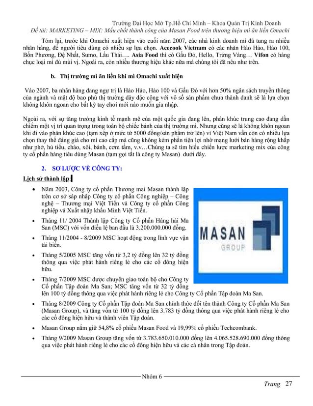 Marketing - Mix Linh Hoạt Và Sáng Tạo, Mấu Chốt Thành Công Của MASAN FOOD Trên Thương Hiệu Mì Ăn ...