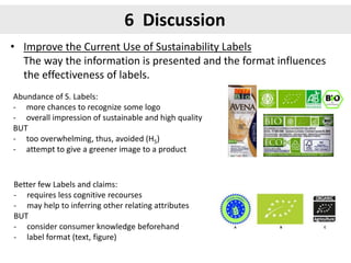 Improve the Effectiveness of Sustainable Food Labels | PPTX