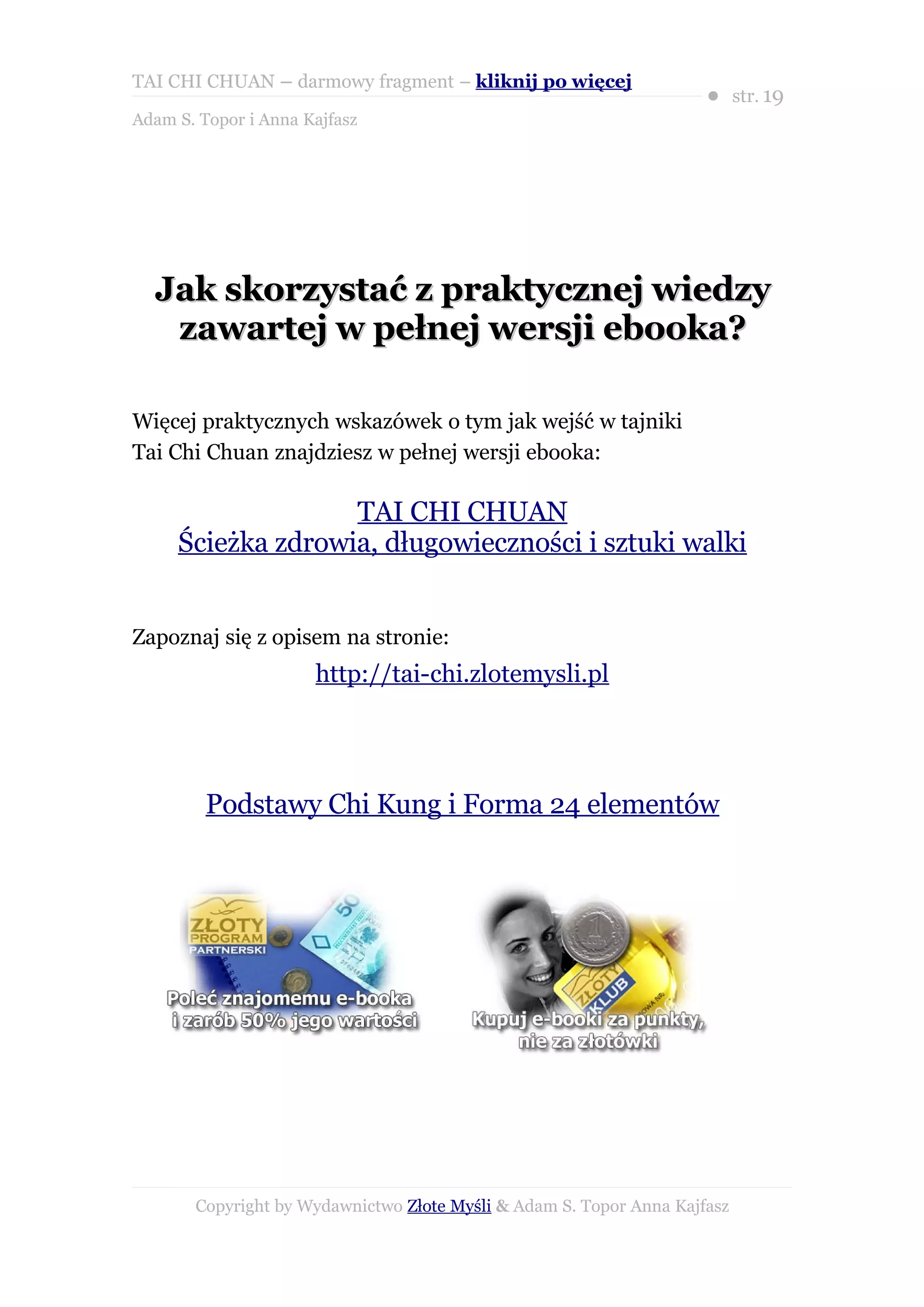 Ebook - Tai Chi Chuan - pdf do pobrania za darmo pl | PDF