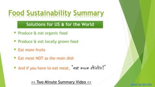 PowerPoint Example--U.S. Food Sustainability | PPT