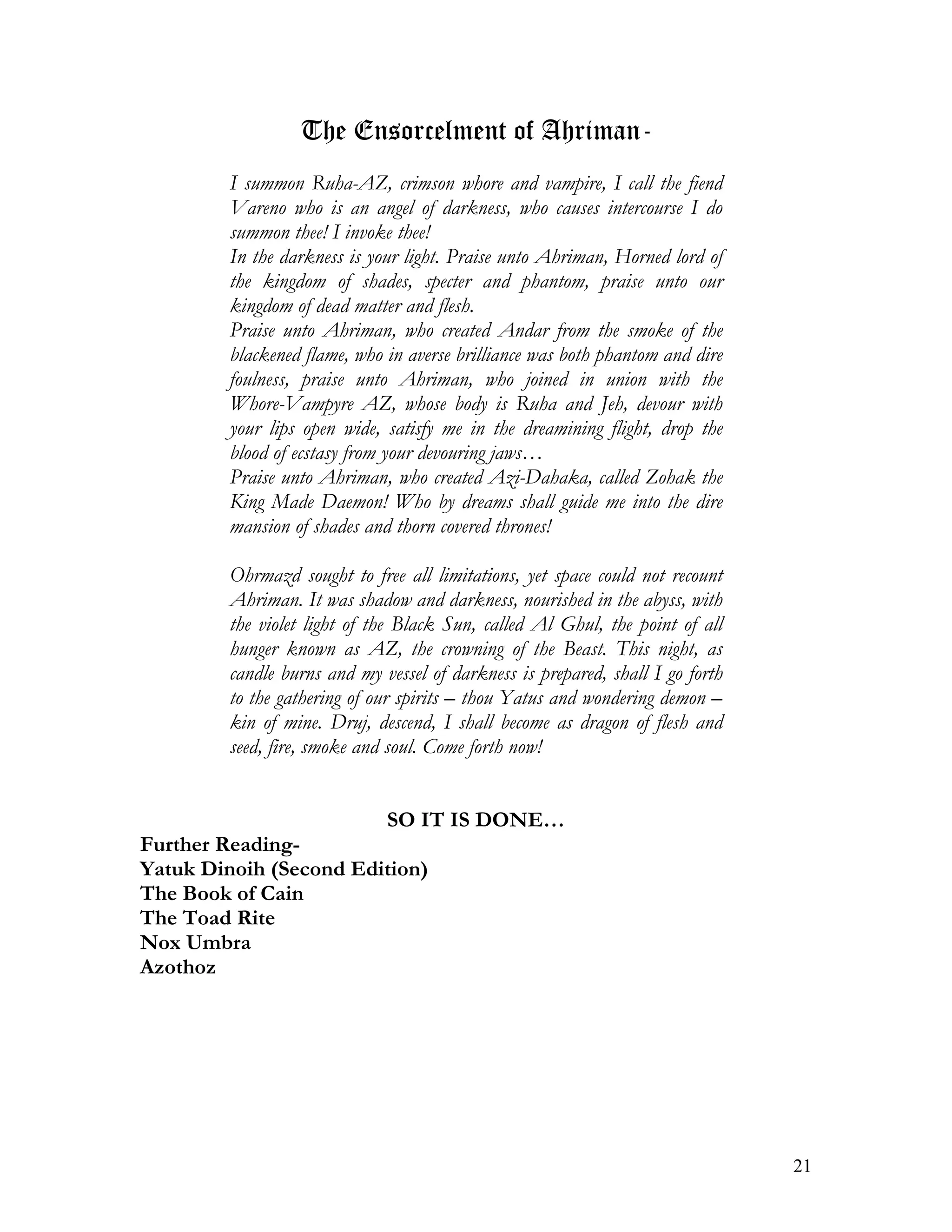 luciferian path and the witches sabbat | PDF