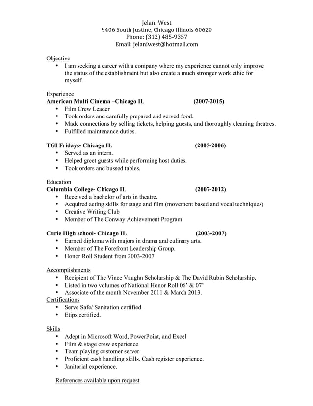 Work Resume Act copy 2 | PDF