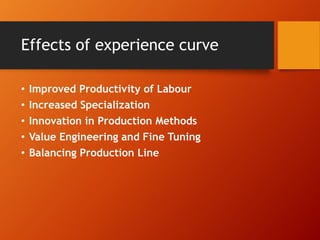 Experience curve, core competence, SCA and | PPTX