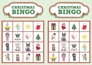 Christmas bingo-Color | PDF | Board Games and Puzzles | Games and Puzzles