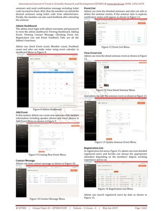Web Based Event Management System EMS | PDF