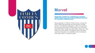 Disney and Marvel Research | PPT