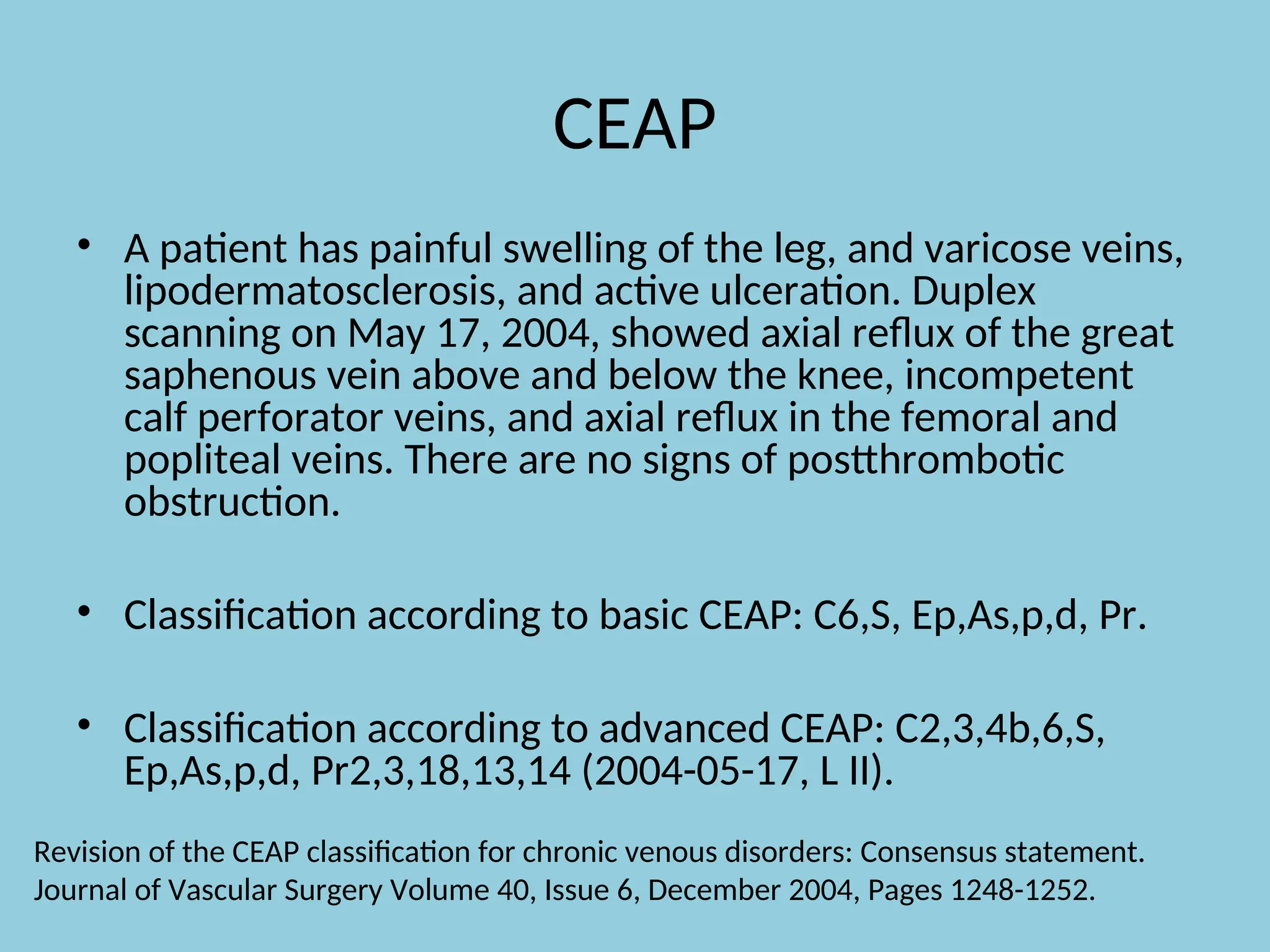 chronic venous insufficiency definition etiology | PPT