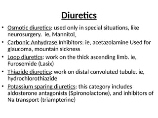 3450801 diuretics - pharmacology for dental students.ppt