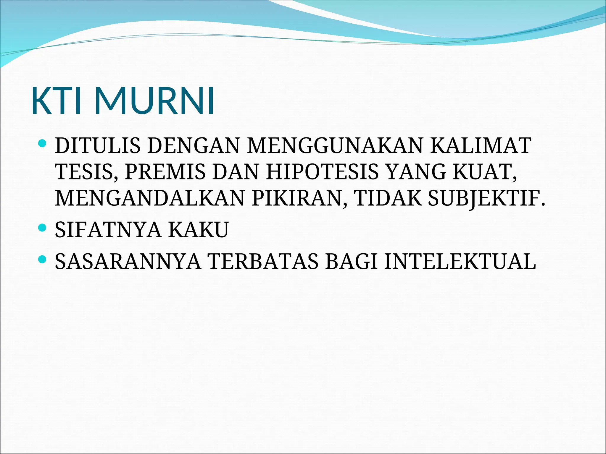 materi Karya Tulis Ilmiah power point ekskul kir | PPT