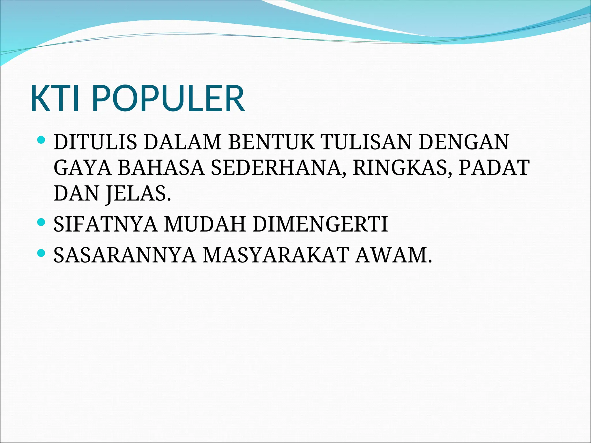 materi Karya Tulis Ilmiah power point ekskul kir | PPT