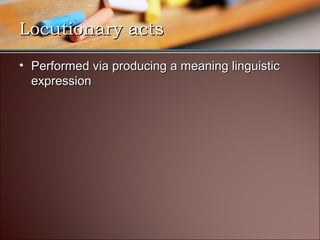 Speech Acts | PPT