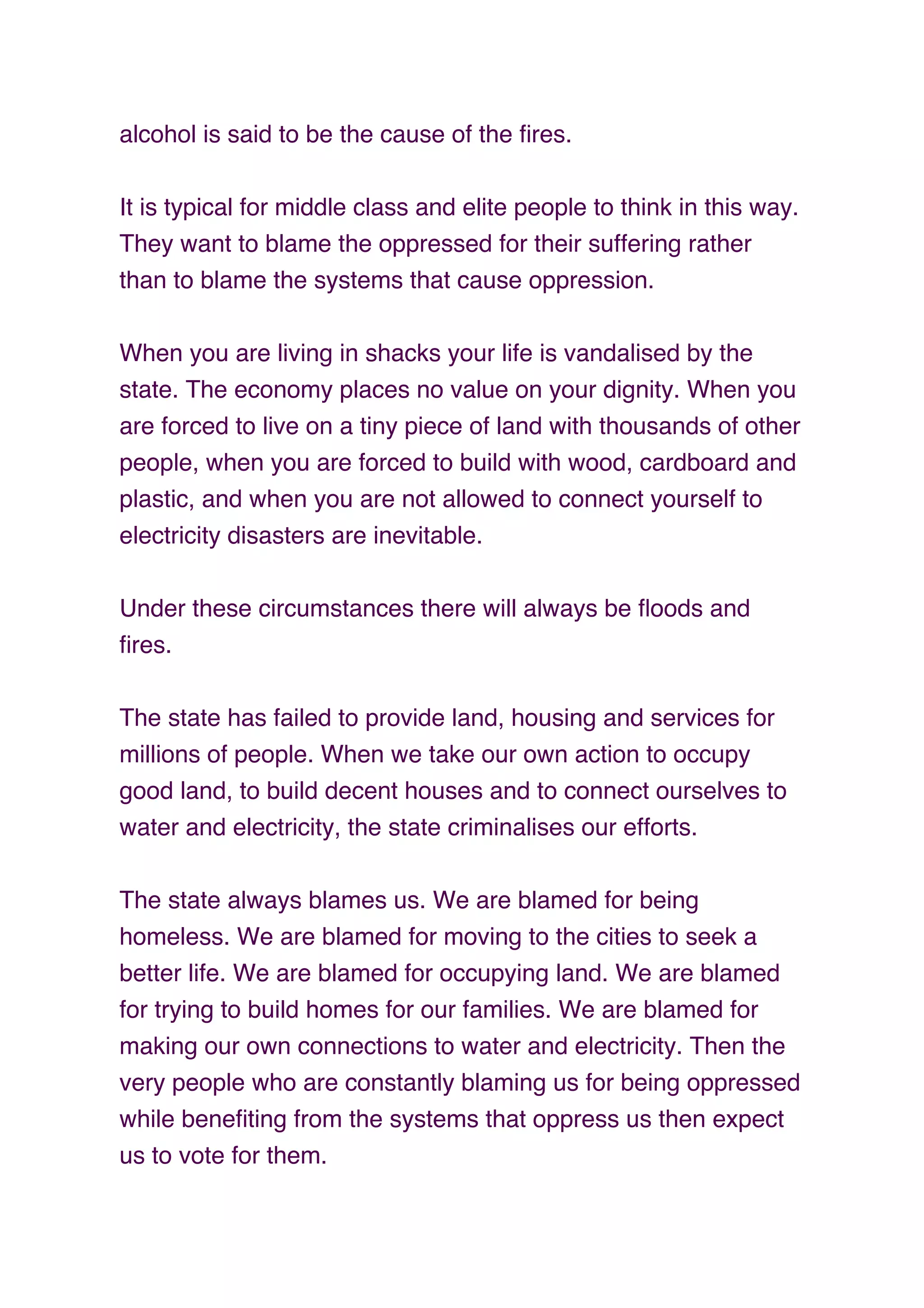 Shack fires are our daily lives | PDF