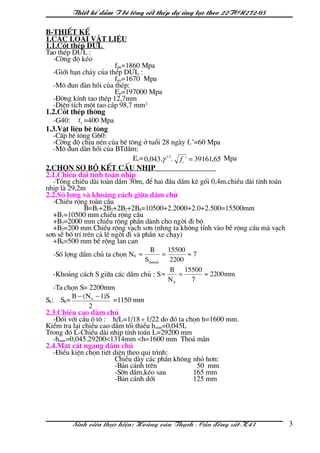 Đồ Án Thiết Kế Cầu Bê Tông Cốt Thép DUL Dầm T30 (Kèm Bản Vẽ CAD) | PDF