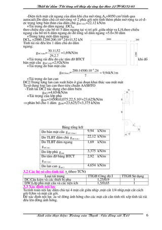 Đồ Án Thiết Kế Cầu Bê Tông Cốt Thép DUL Dầm T30 (Kèm Bản Vẽ CAD) | PDF