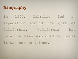 Juan Rodriguez Cabrillo | PDF