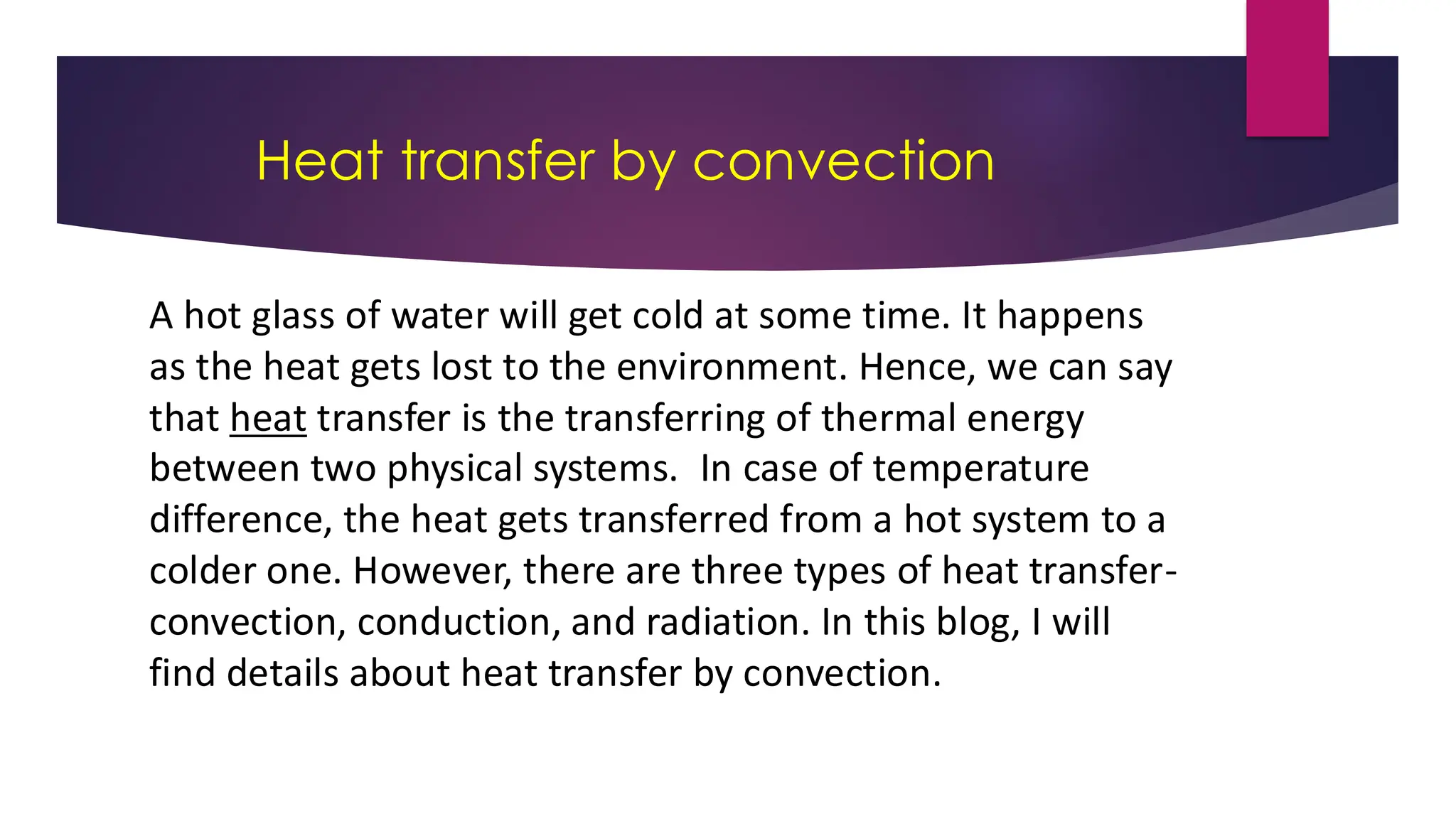 Heat Transfer by convection, heat transfer by | PDF