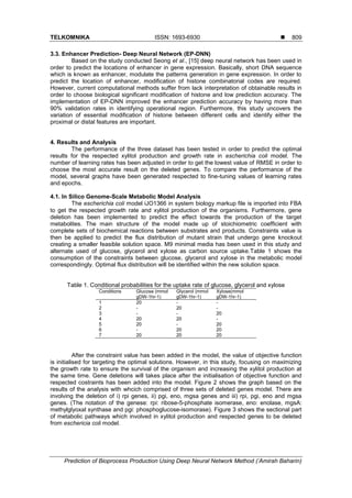 Prediction of Bioprocess Production Using Deep Neural Network Method | PDF