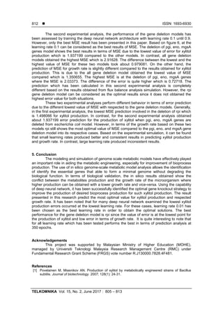 Prediction of Bioprocess Production Using Deep Neural Network Method | PDF