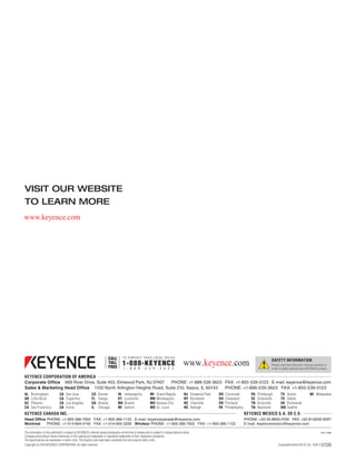 Keyence Company Profile - English | PDF