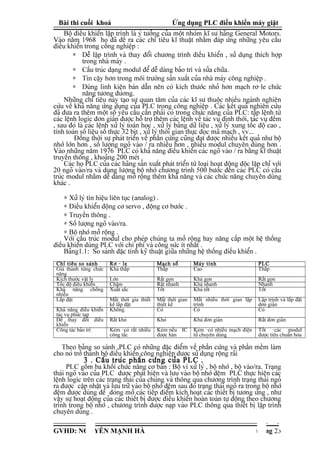 Ứng Dụng Vào Lập Trình PLC S7200 Điều Khiển Máy Giặt Một Thùng Trục ...