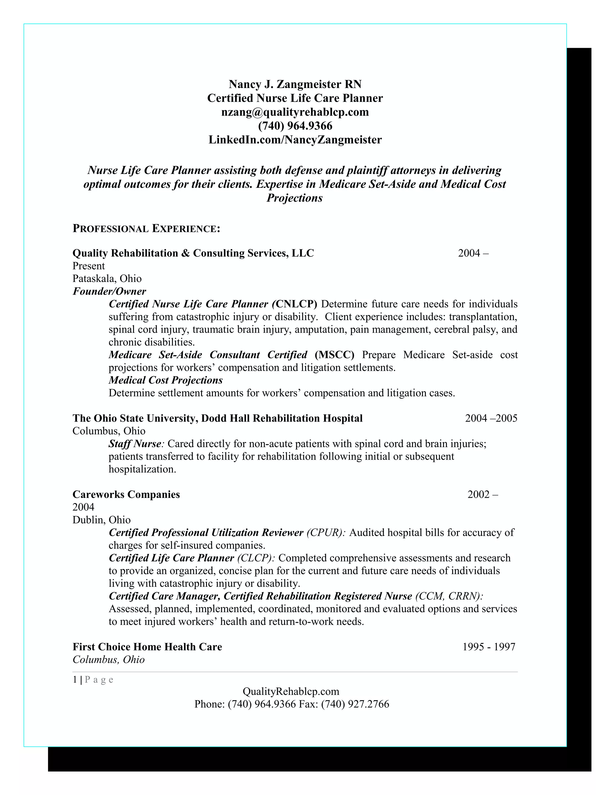 Nancy CV | DOC