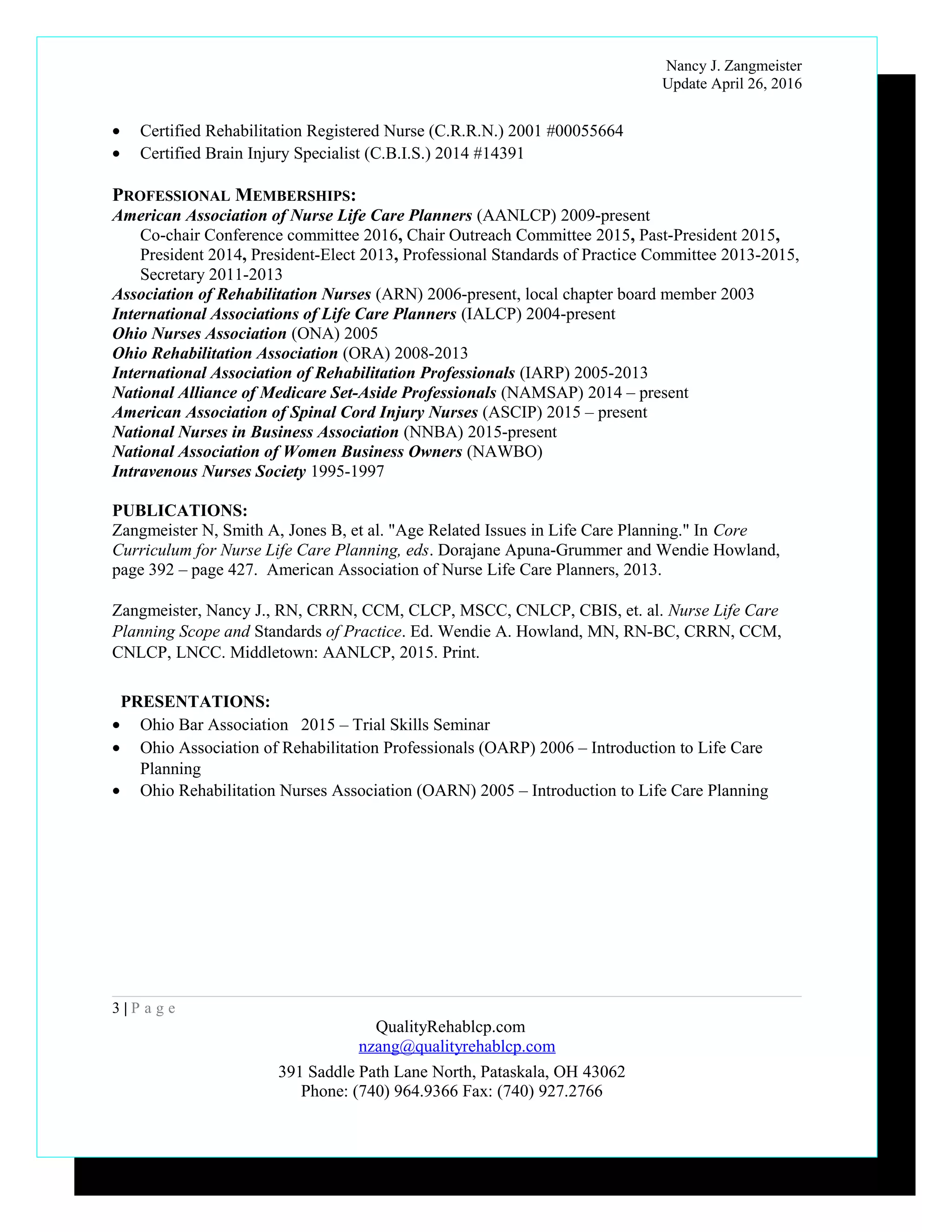 Nancy CV | DOC