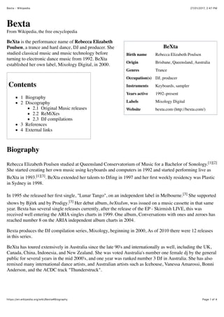 Bexta - Wikipedia | PDF