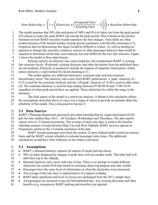 Alternative BART Fares TRB - Miller Schabas - v7F | PDF