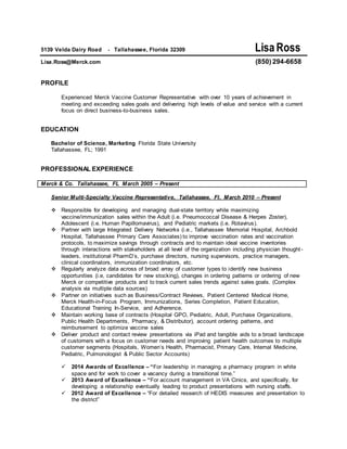 Lisa Ross Resume June 2015 | DOCX