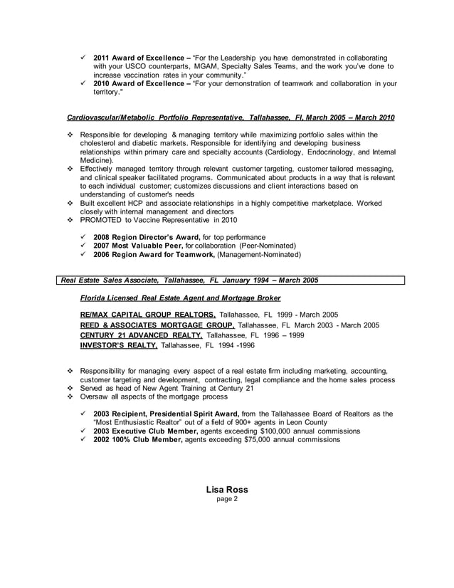 Lisa Ross Resume June 2015 | PDF